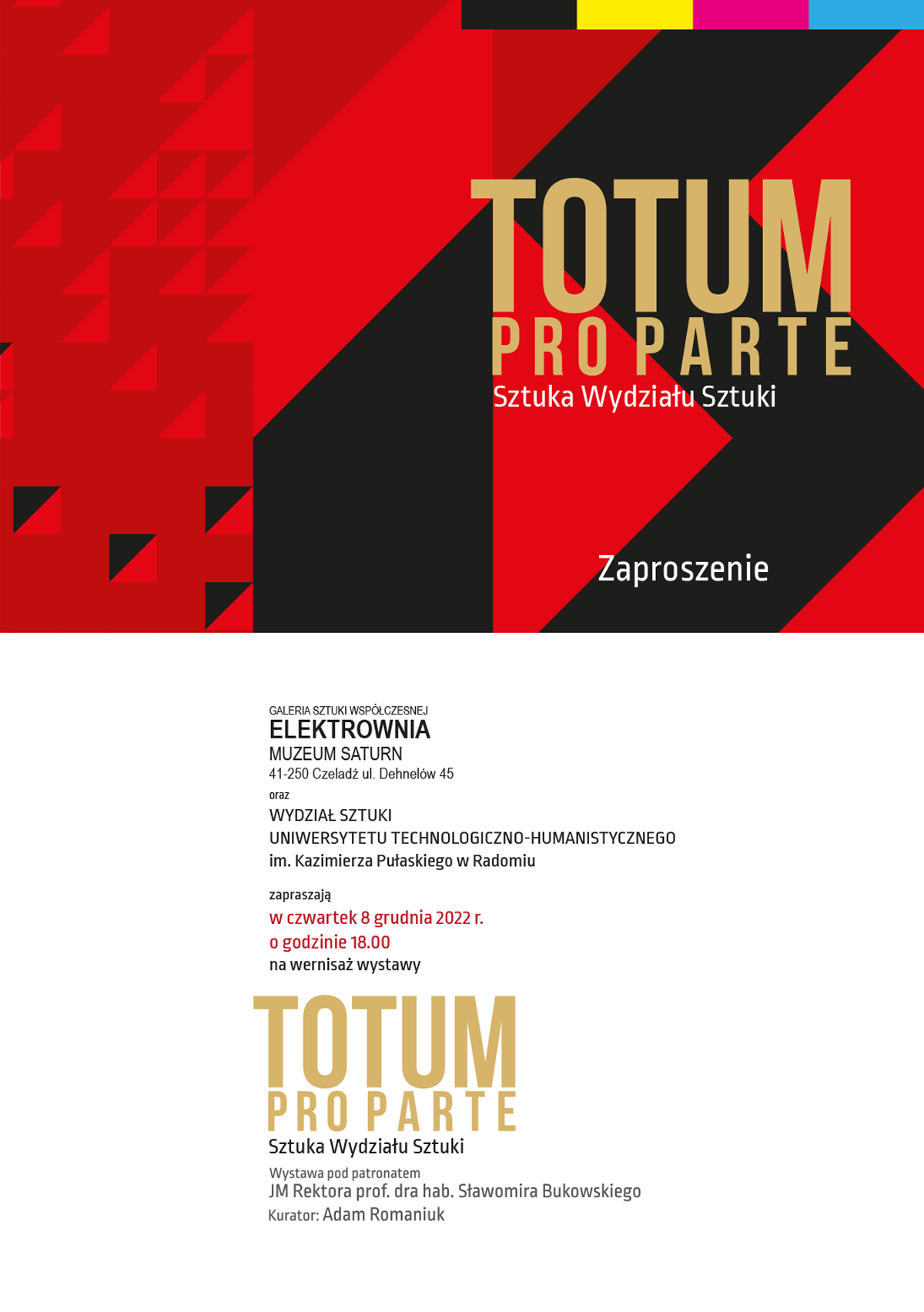 „Totum pro parte - sztuka Wydziału Sztuki" - URad